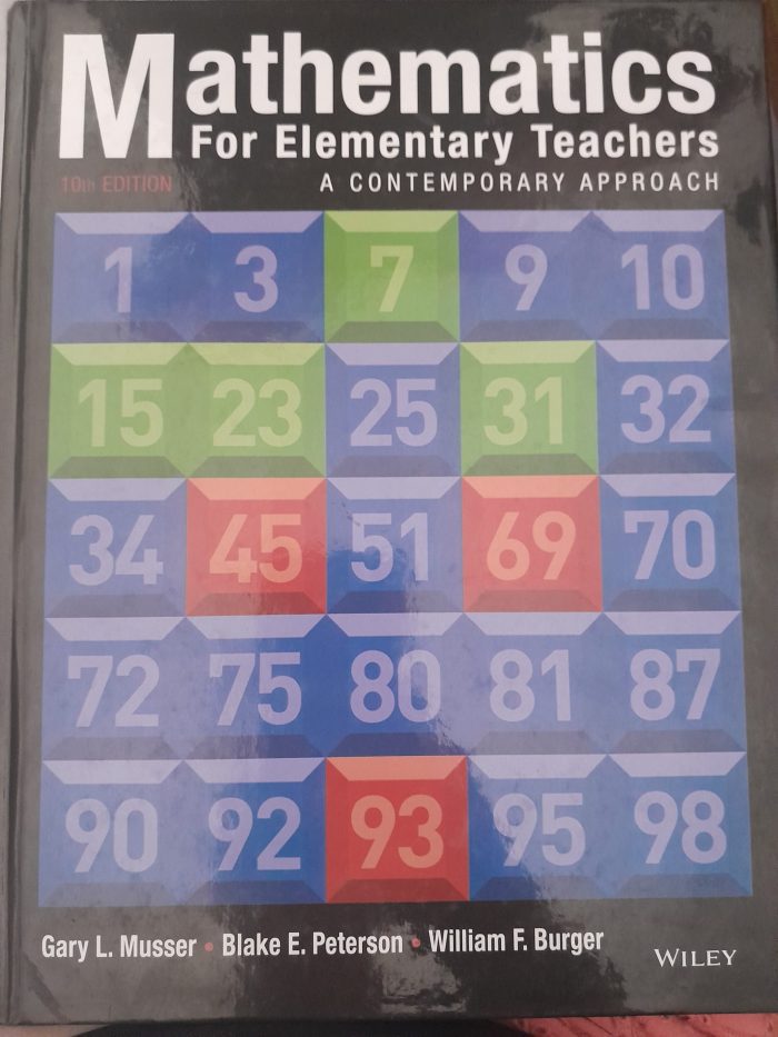 Mathematics For Elementary Teachers A Contemporary Approach | Easy ...